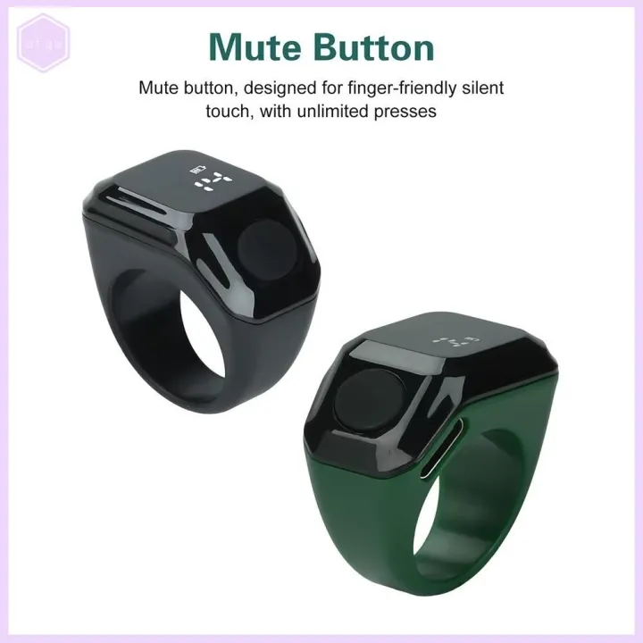 NEMOPH Mini Smart Ring Counter OLED Display Wearable Bluetooth Counting ...