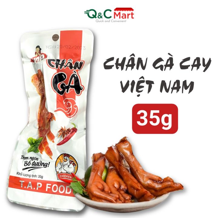 Combo 4 Chân gà cay Việt Nam TAP food ủ gia vị Tứ Xuyên thơm ngon chuẩn ...