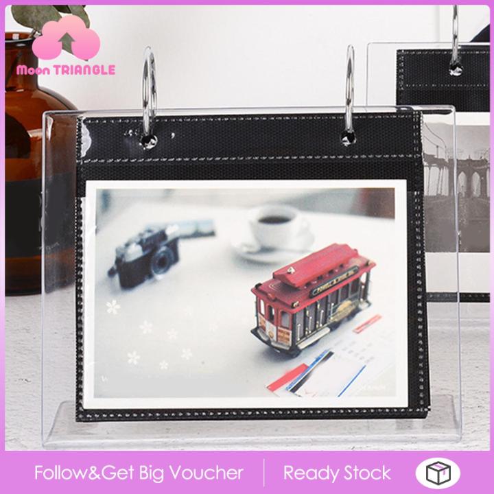 Moon TRIANGLE L Shaped Acrylic Flip Photos Frame Double Sided Display ...