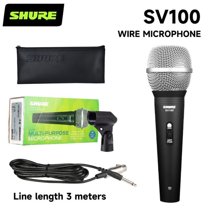 Shure SV100/SV200 Dynamic microphone, hand-held with a wired microphone ...