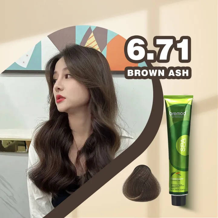 Bremod Hair Color BR-R301 ( Honey Tea Brown/Milk Tea Ash/ Ash Brown/Ash ...