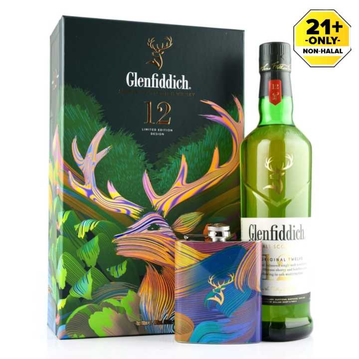 GLENFIDDICH 12 YEARS SINGLE MALT SCOTCH WHISKY GIFT PACK | Lazada