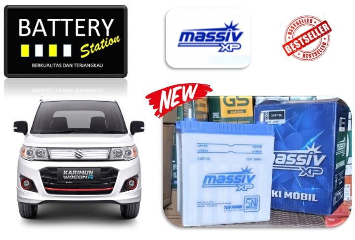 aki mobil suzuki ignis 34b19l accu massiv xp aki basah 12v 30ah ...