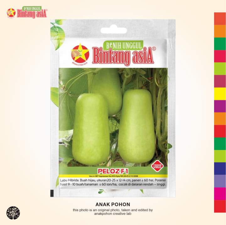 (1 PACK) Benih Labu Air PELOZ F1 Hijau Terang Jenis Personal Size ...
