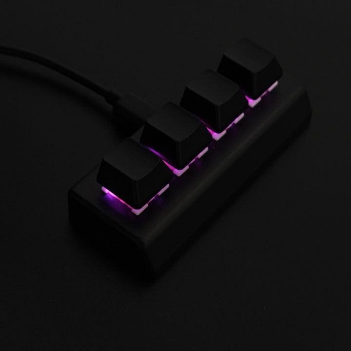 TECHCHIP-4key Mini Mechanical Keyboard One Click Full Selection Copy ...