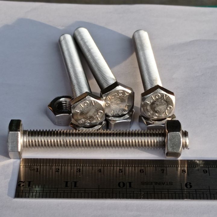 Baut M10 X 80 STAINLESS STEEL BAUT M10X80 SUS 304 BAUT STENLIS M10X80 ...
