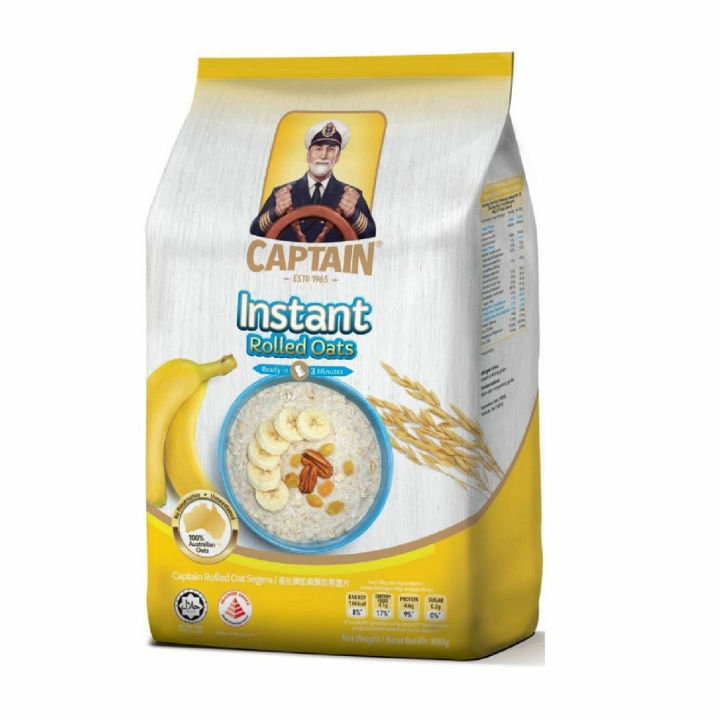 Captain Oat Instant Rolled Oat 800g | Lazada