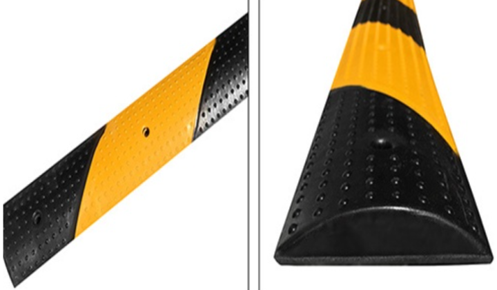 Gờ giảm tốc cao su xe máy Dài 100cm x rộng 10cm x cao 2cm (Gờ xéo ...