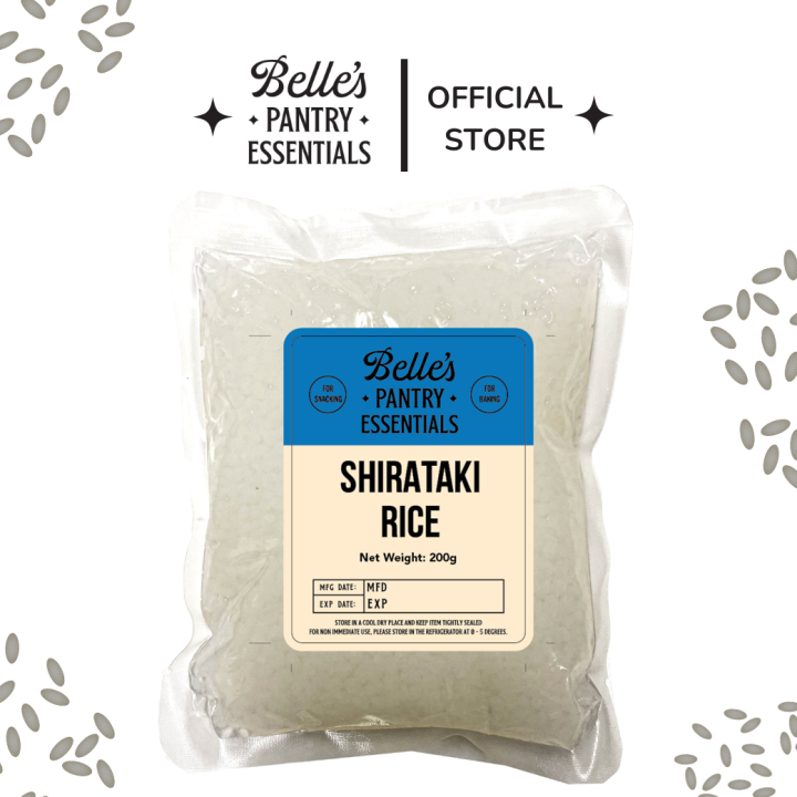 Belle's Shirataki Rice (200g) Konjac / Konnyaku (1's, 3's, 5's) | Lazada PH