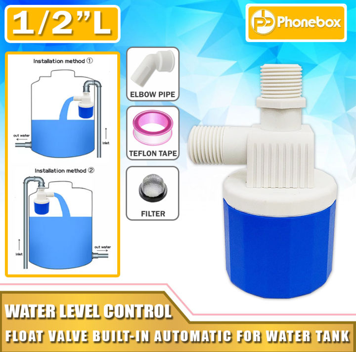 PHONEBOX 1/2"~3/4" Built-in Automatic Water Level Control Valve for ...