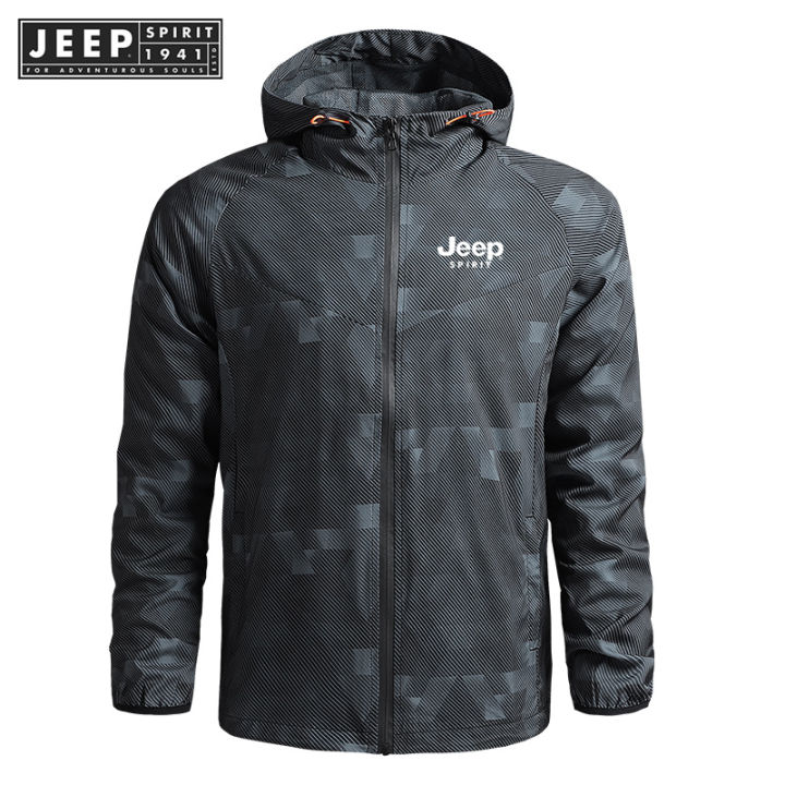JEEP SPIRIT 1941 ESTD Hiking Jacket Men Shark Soft Shell Military ...
