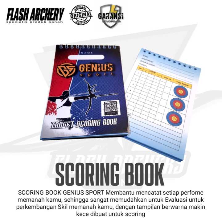 Scoring Book Archery GENIUS SPORT | Scoring Book Panahan Berwarna | Lazada Indonesia