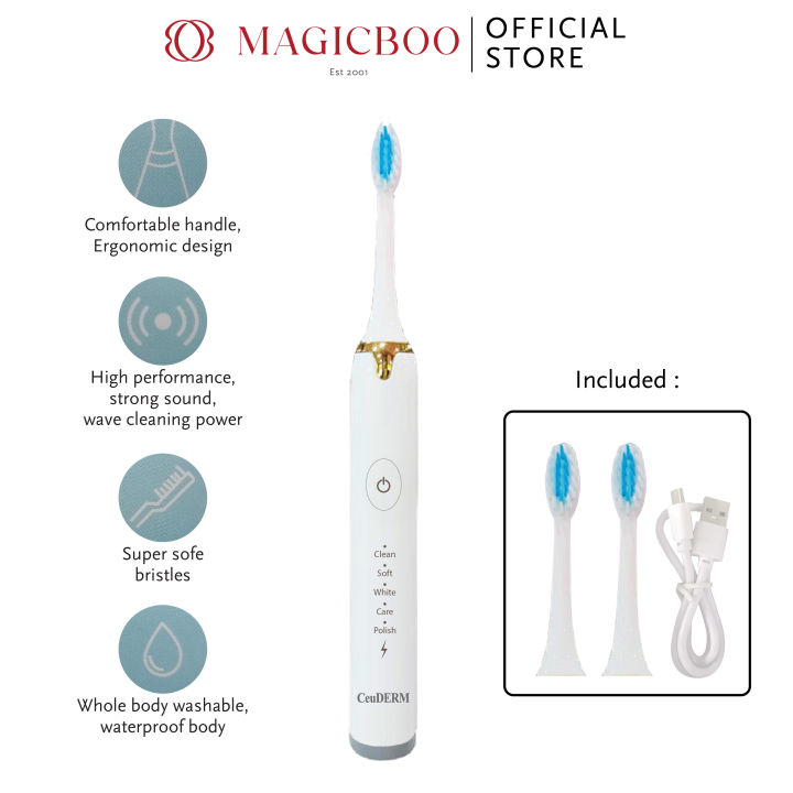 Magicboo Ceuderm CD-661 5in1 Sonic Electronic Toothbrush | Lazada