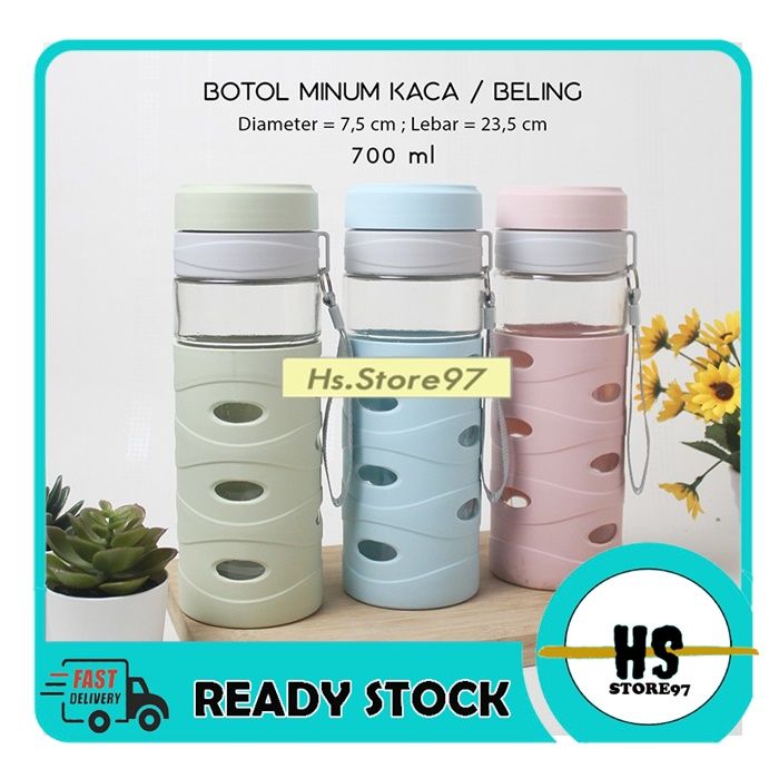[BISA COD] Botol Minum Kaca Tebal Botol Minum Beling Premium 700 ml ...
