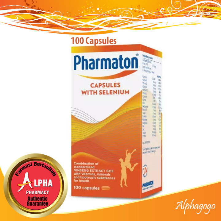 Pharmaton Capsules With Selenium (30 Capsules / 100 Capsules | Lazada