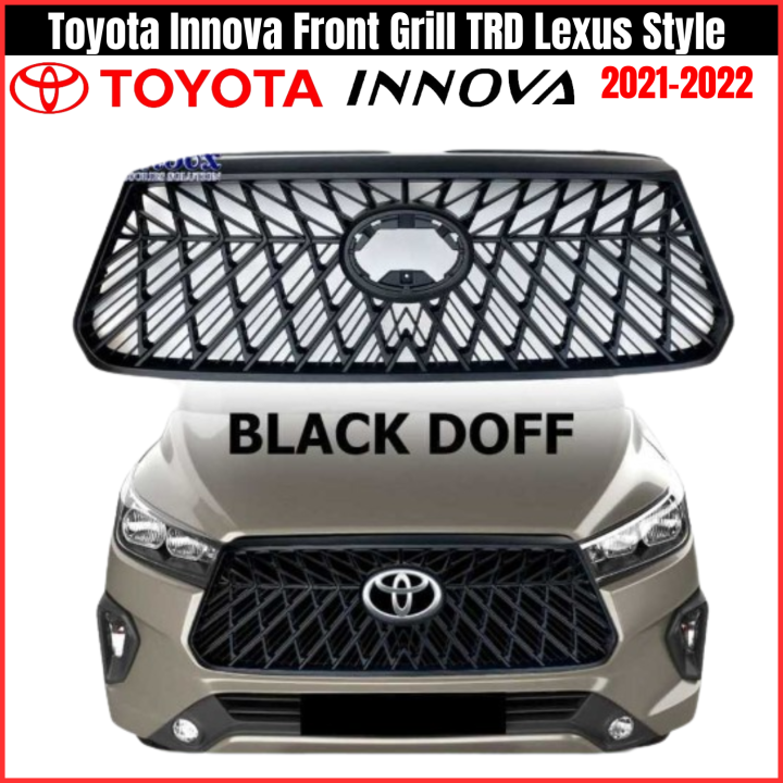 Grill For Toyota Innova 2021-2022 Model Lexus TRD Grill Matte Black ...