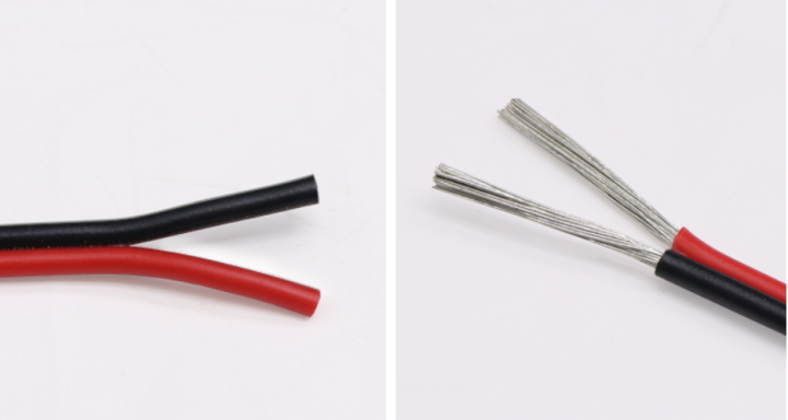 16-30AWG 2 PIN Cable Red Black Wire 2 Core Cable Insulated PVC Power ...