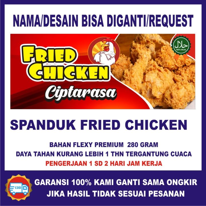 Baliho fried chicken / gambar spanduk fried chicken / spanduk sabana ...