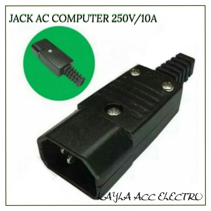 Jack Power Komputer Soket AC Male Komputer Colokan Jack Power PC Jack ...