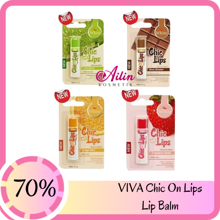 VIVA Chic On Lips Lip Balm ORI BPOM / Pelembab Bibir Moisture Balm BY ...