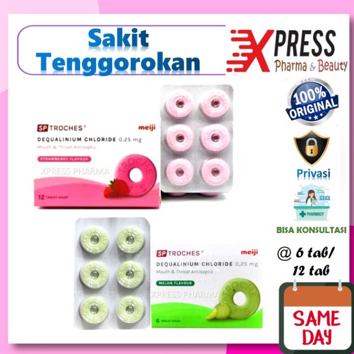 ⚡XPRESS⚡ 1 dus / Ecer 6 Permen SP Troches rasa Strawberry Melon Troces ...