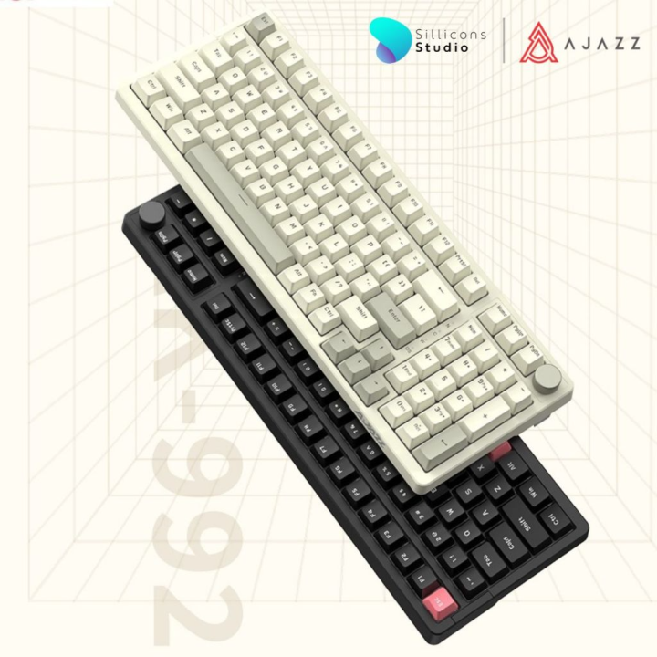 Ajazz AK992 Retro 100% LED Light Gasket Wired Mechanical Keyboard ...