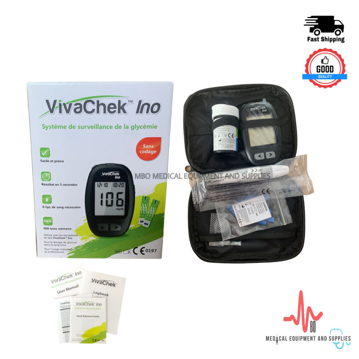VivaCheck Ino Blood Glucose Monitoring System - Glucometer Set | Lazada PH