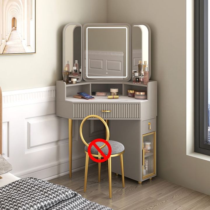 Corner Dressing Table Storage Integrated Bedroom Modern Simple Triangle ...