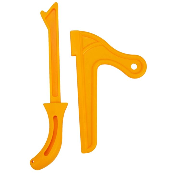 (GUJZ) Yellow Plastic Woodworking Practical Push Block Hand Saw Plastic ...