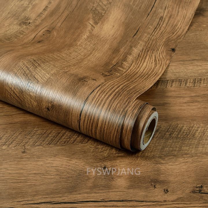 60cmx100cm Wall Sticker Waterproof Wood Vinyl Wallpaper Roll Self ...