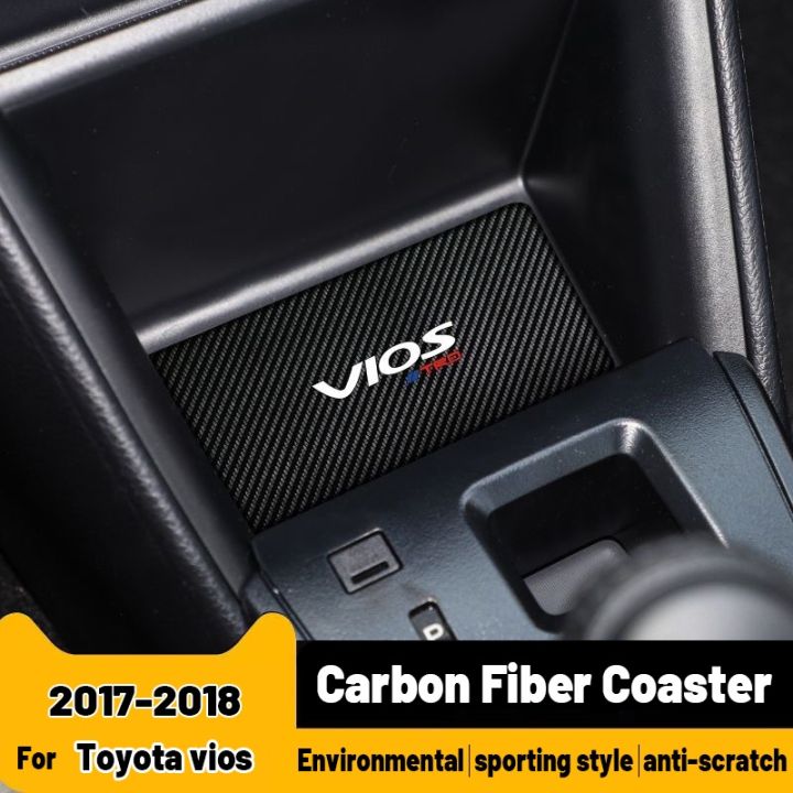 High quality For Toyota vios 2017 2018 carbon fiber Car Interior Door ...