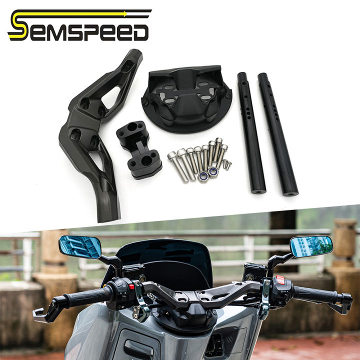 SEMSPEED For Haojue UHR150 UHR 150 Motorcycle CNC Handlebar Handle Bar Fork Clip Ons Mount ...