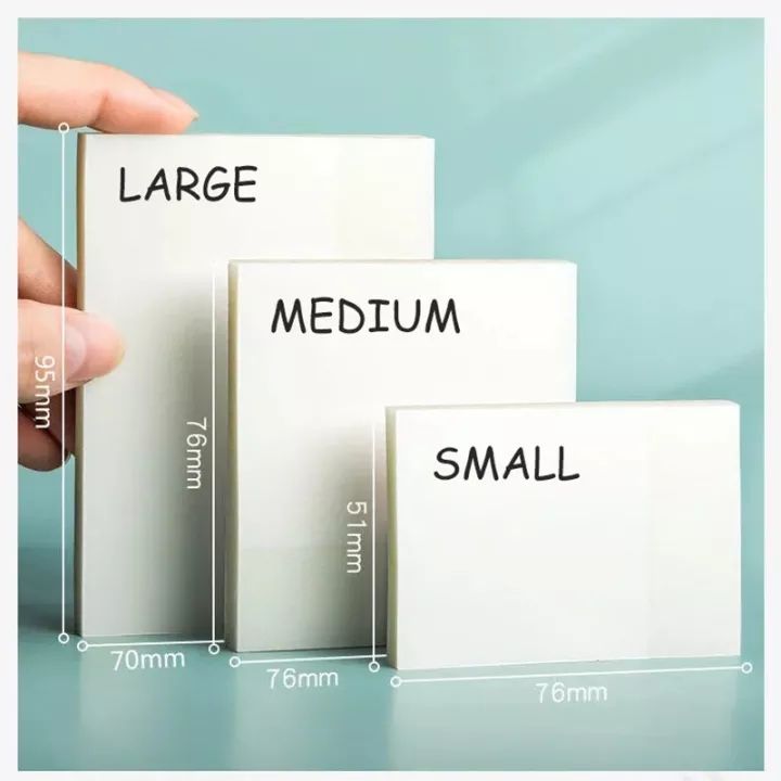 🔥Ready Stock🔥Transparent sticky notes 50 pages/ pack Adhesive paper ...