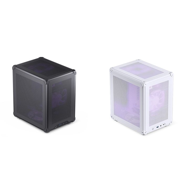 C6 MATX Mini ITX Case PC Case Portable Desktop Mesh Chassis Computer PC ...