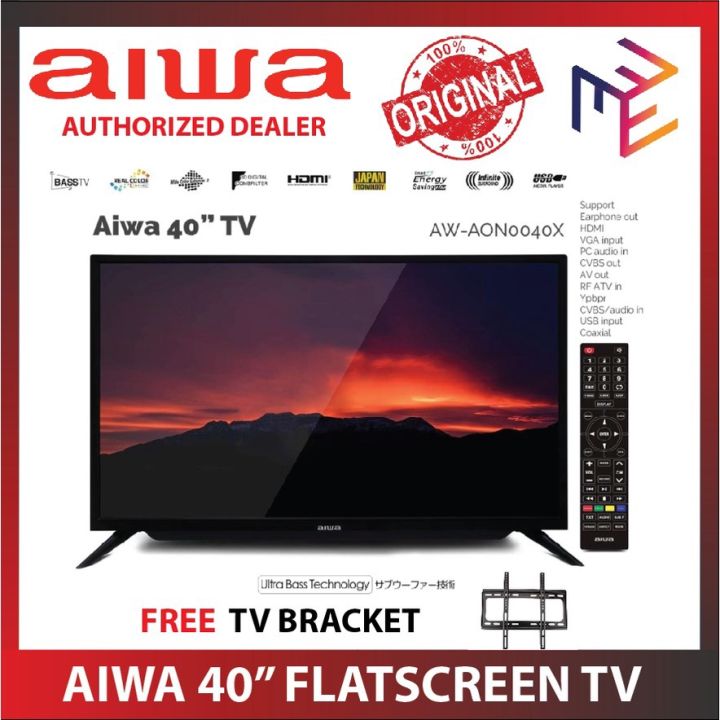 Aiwa by Winland 40 inch Regular Flat Screen TV AW-AON0040X with HDMI ...