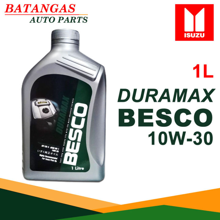 BESCO Duramax Genuine Isuzu Engine Oil 10W-30 Synthetic Blend 1L ...