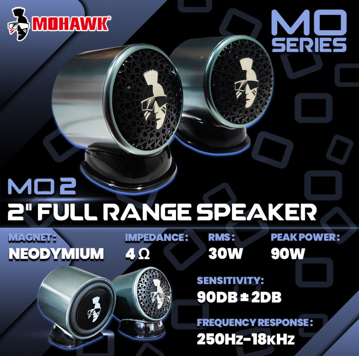 Mohawk MO-Series 2'' inch Full Range Speaker High Mid tweeter with ...