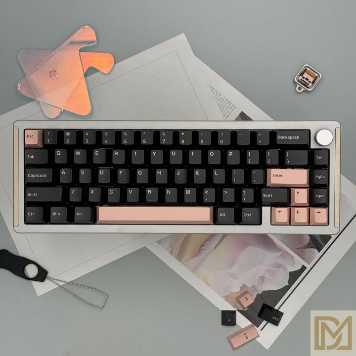 Dark Olivia Keycap PBT Double Shot Cherry Pink Keycaps 160pcs Fit All ...