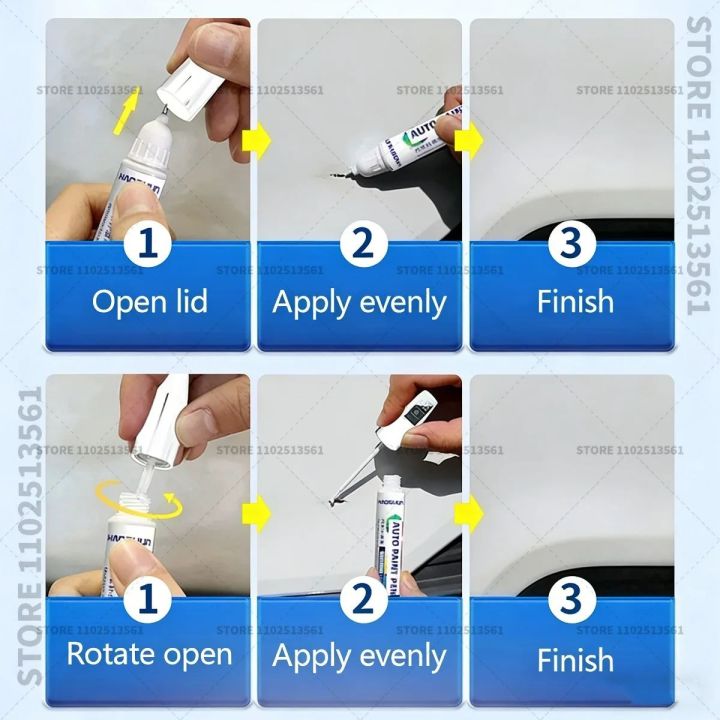 Car Paint Repair Pen Touch Up Scratch Remover DIY Auto Accessories ...
