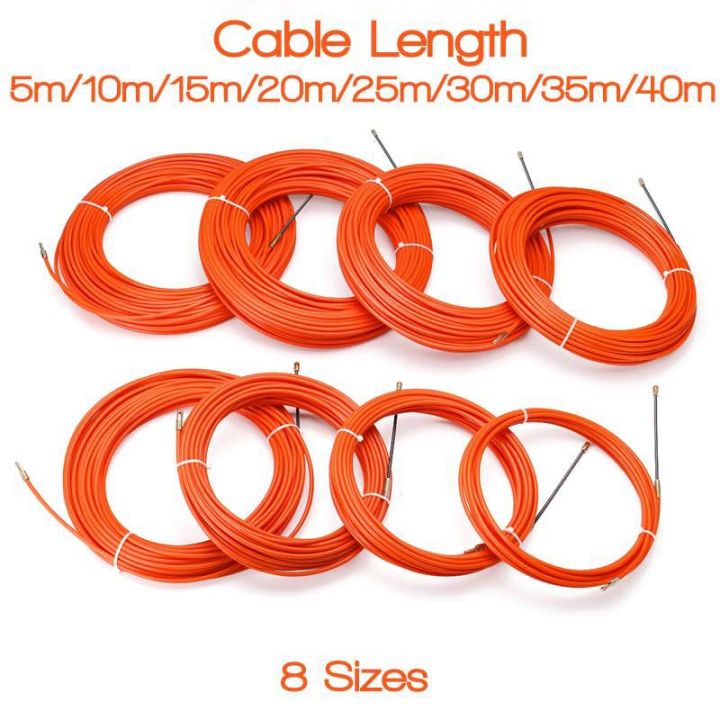 (SWBX) 4Mm Orange Guide Device Nylon Electric Cable Push Pullers Duct ...