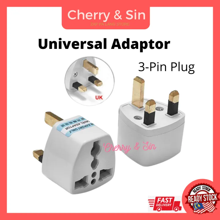 [U&I] Universal 3 Pin Plug/ Conversion Adapter/ Malaysia China UK ...