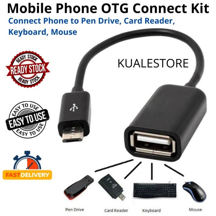 MALAYSIA STOCK!-Mobile Phone OTG Connect Kit Transfer File Connect ...