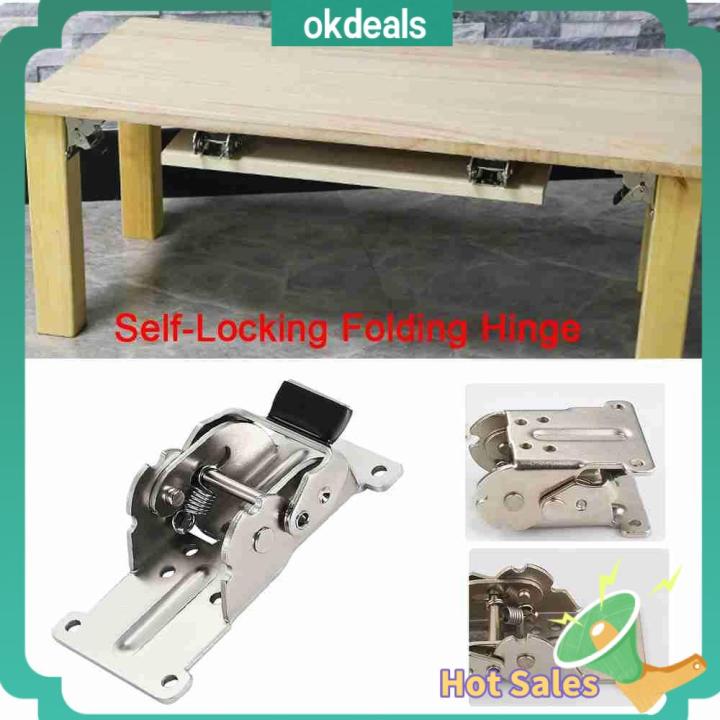 OKDEALS Home 0/90/180 Degree Chair Extension Foldable Fold Feet Hinges ...