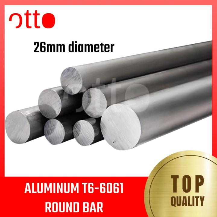 Aluminum Round Bar Rod T6 6061 26mm Diameter (up to 1500mm length ...
