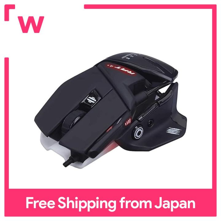 Mad Catz RAT4 Plus Gaming Mouse FPS Up to 7200 DPI Stepless Adjustment DPI Sniper Aim Button PS4 ...
