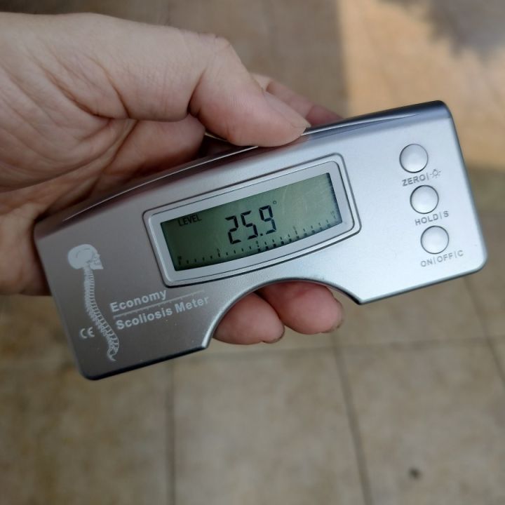 scoliometer digital scoliosis meter silver | Lazada Indonesia