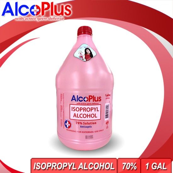 AlcoPlus Red 70% Isopropyl Alcohol 1 GALLON | Lazada PH