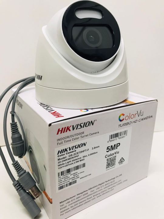 HIK-DS-2CE72HFT-F Colorvu 5MP camera 3.6mm Dome | Lazada PH
