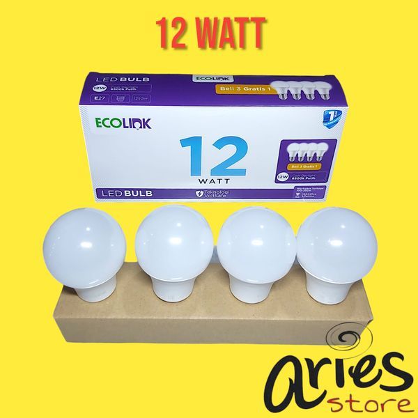 PAKET LAMPU LED ECOLINK MULTIPACK LED BULB 12 WATT | Lazada Indonesia