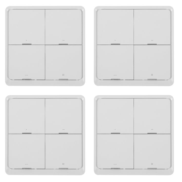 with Zigbee Gateway APP Control Smart Home No Wire Smart Tuya 4-Way ...